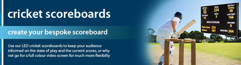 LED Electronic Cricket Scoreboards | LED Scoreboards