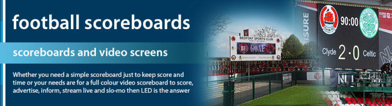 LED Electronic Football Scoreboards | LED Scoreboards