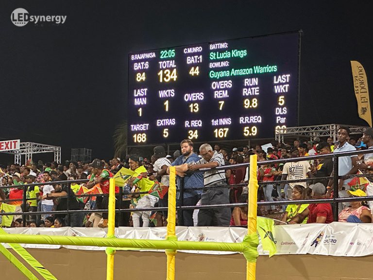 The Largest Cricket Scoreboard in the Caribbean - The LED Scoreboard ...